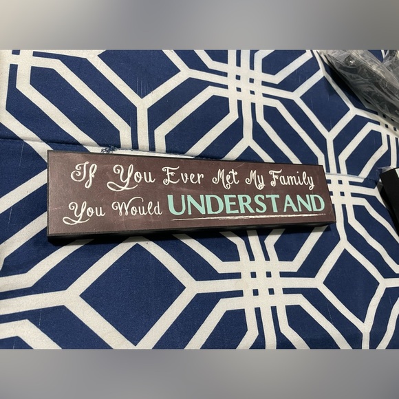 Accents | Brown Wooden Sign With White And Green Text | Poshmark